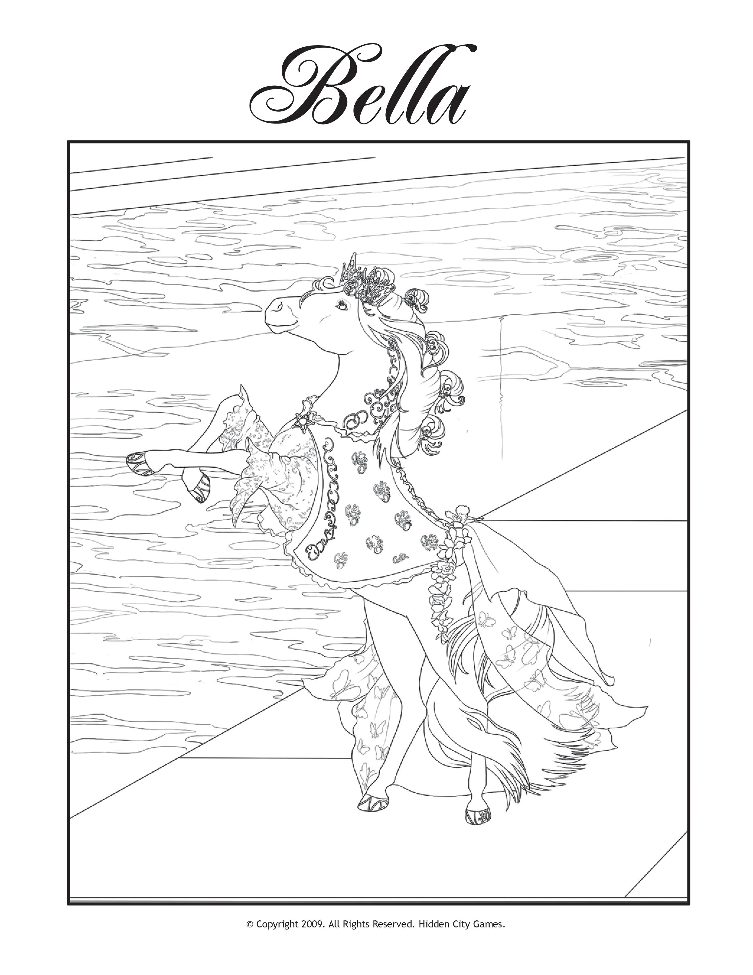 bella sara coloring book