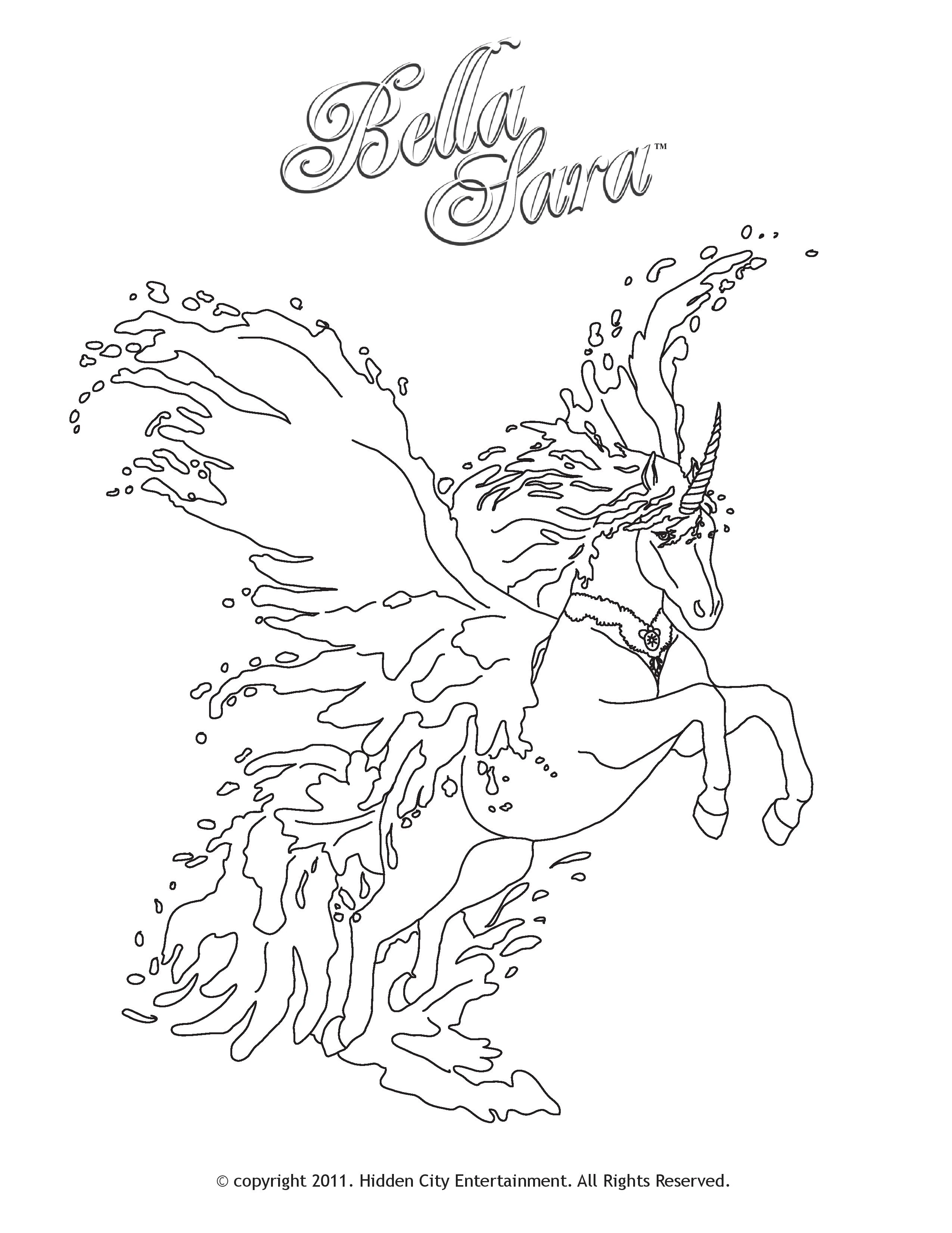 bella sara ancient lights coloring pages