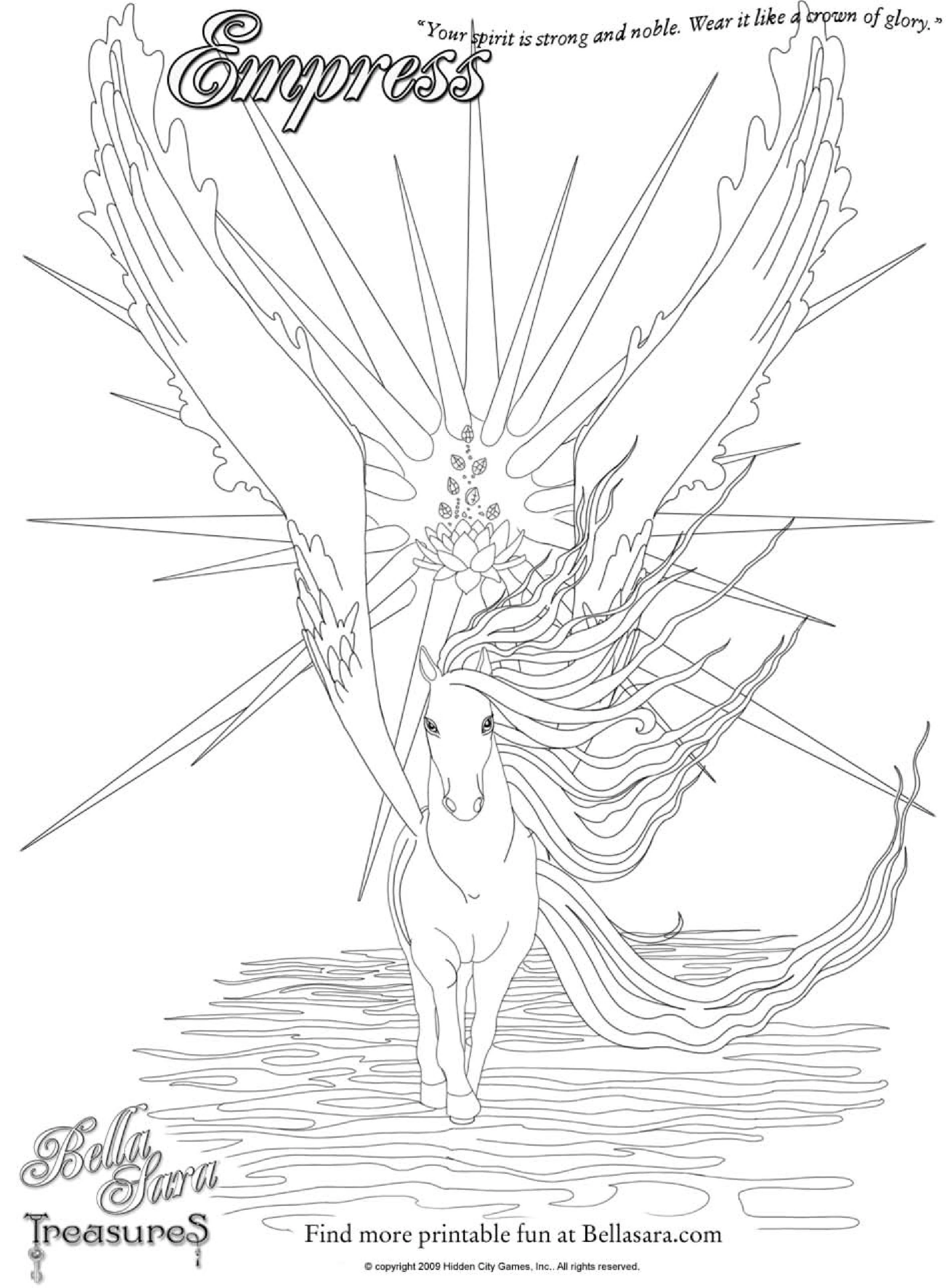 bella sara coloring book