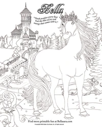 bella sara coloring pages online