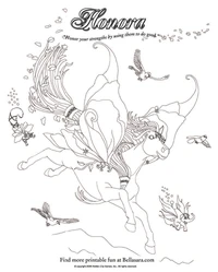 bella sara ancient lights coloring pages