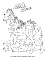 bella sara horses coloring pages
