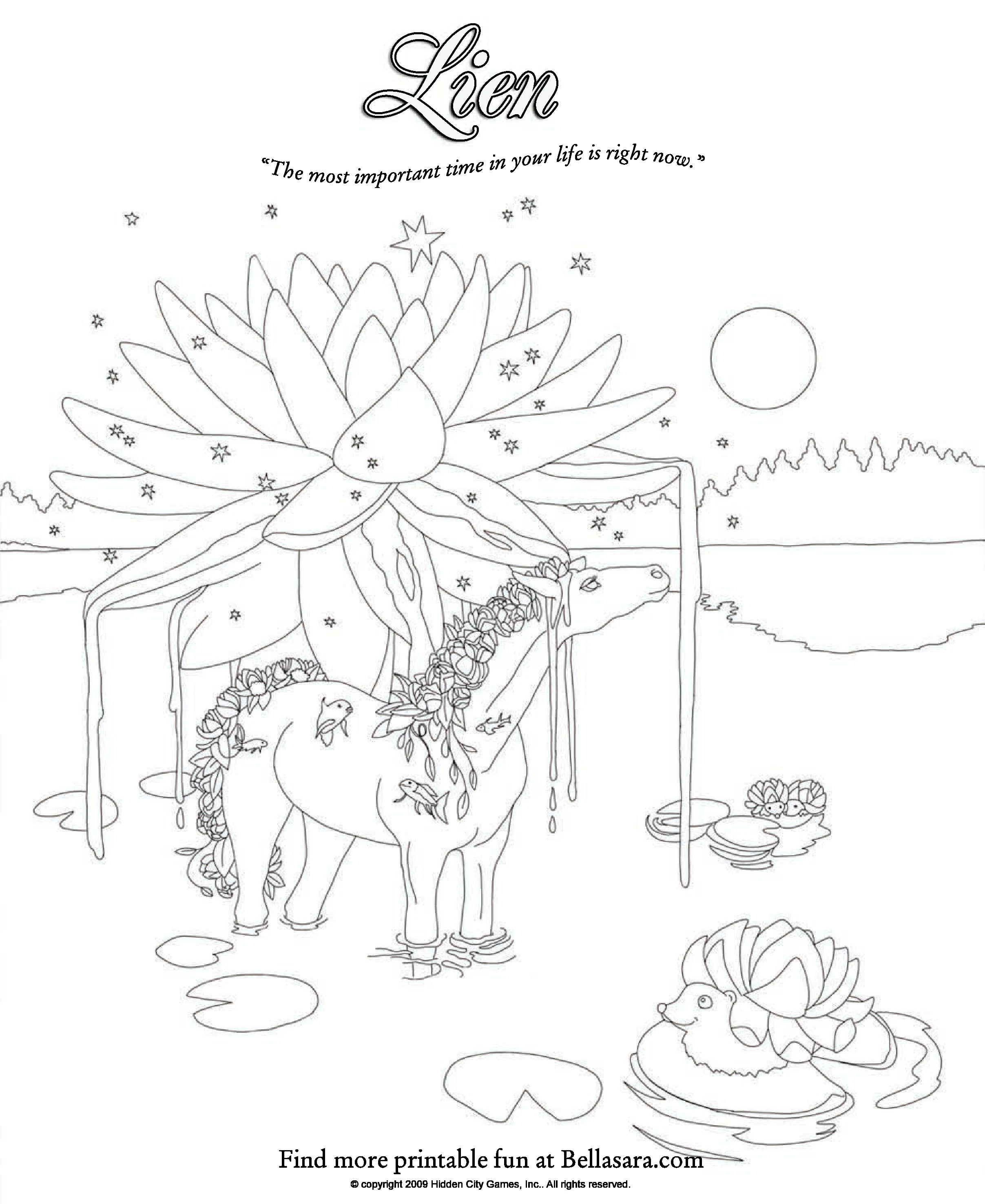 bella sara coloring book