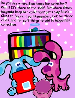 blue's clues magenta coloring pages