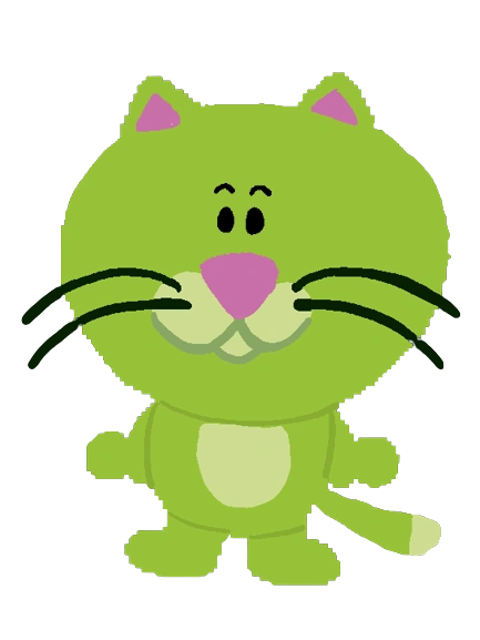 Green Cat Clipart