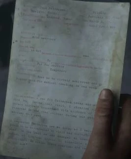 Private Patterson's Medical Record | The Dark Pictures Wiki | Fandom
