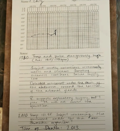 Parasite Notes | The Dark Pictures Wiki | Fandom