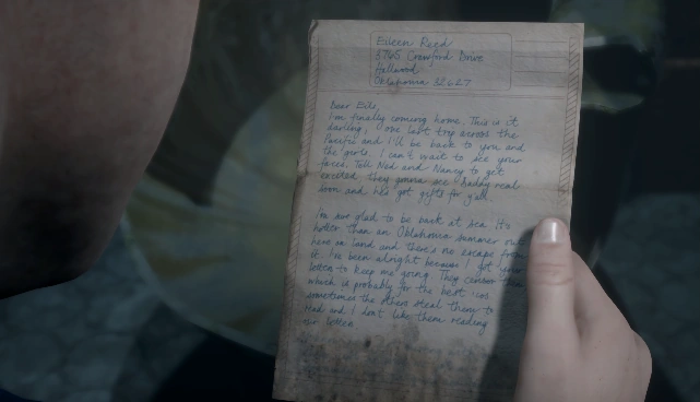 Private Reed's Letter | The Dark Pictures Wiki | Fandom