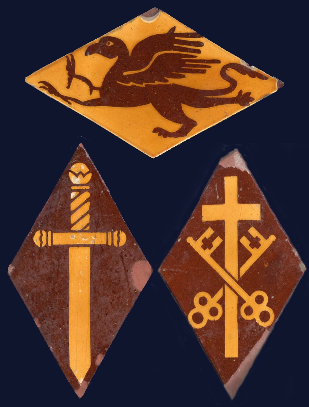 Glazed Encaustic Masonic Tiles - Maw & Co | The Decorated Tile Wiki ...