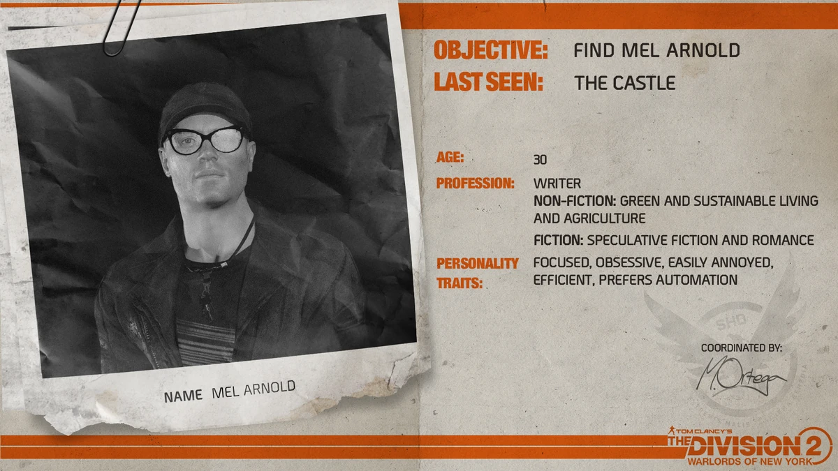 Mel Arnold | The Division Wiki | Fandom