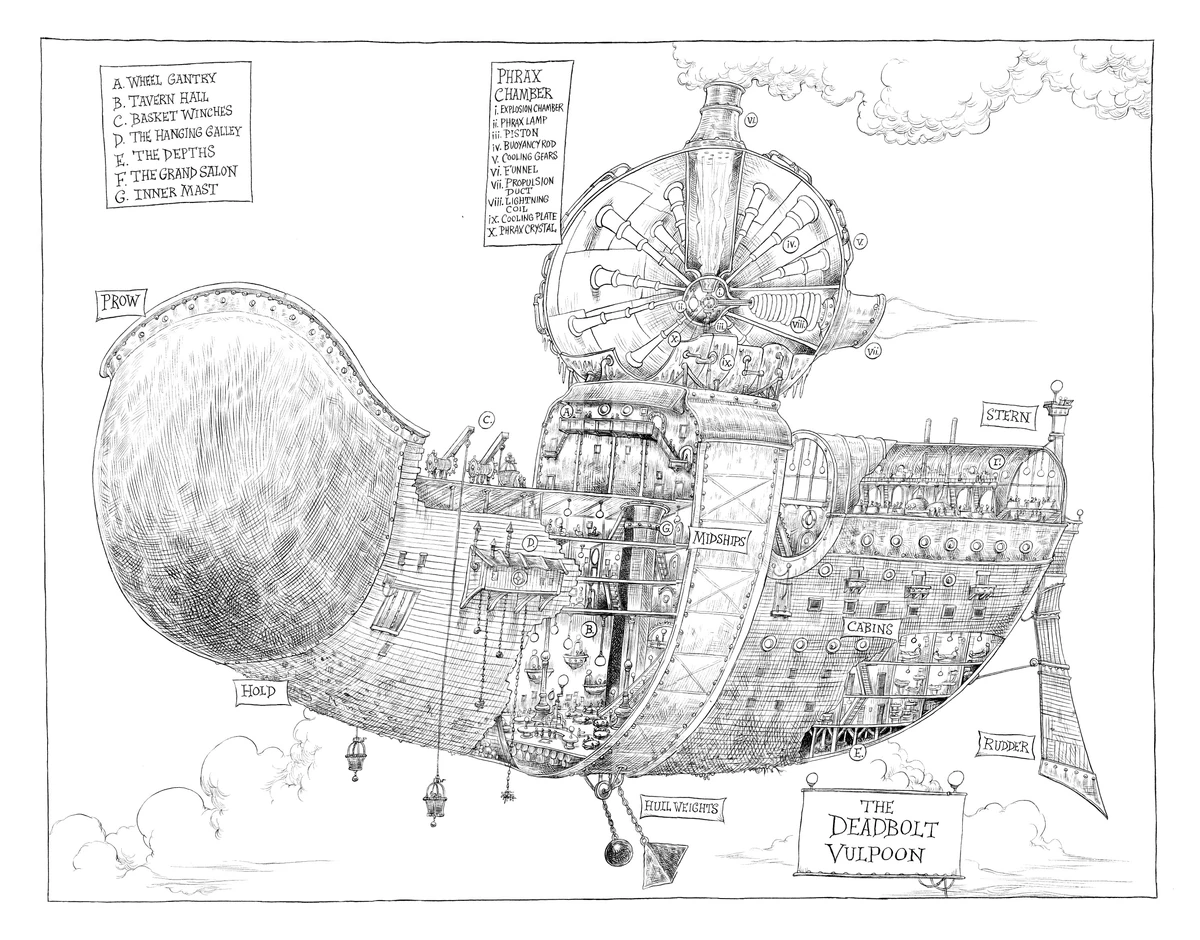 Deadbolt Vulpoon (ship) | The Edge Chronicles wiki | Fandom
