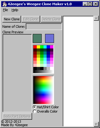 42eegee's Weegee Clone Maker | Weegeepedia | Fandom