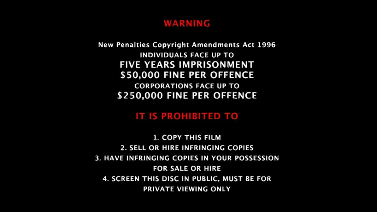 ABC DVD Warning Screen | The FBI Warning Screens Wiki | Fandom