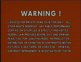 Thuy Duong Productions Warning Screen | The FBI Warning Screens Wiki ...