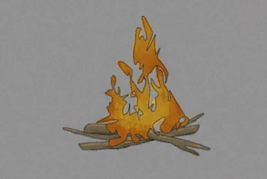 how to draw a camp fire step by step
