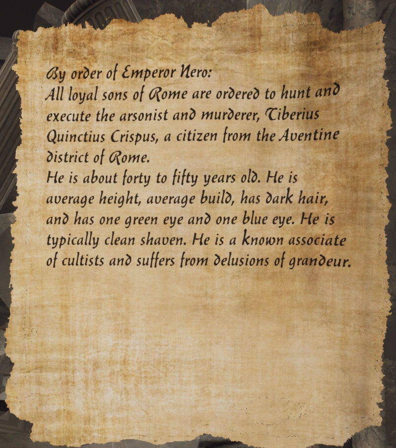 Bounty Notice | The Forgotten City Wiki | Fandom