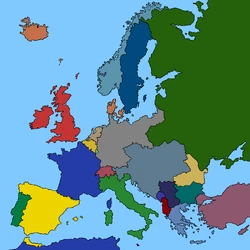 Map Of Europe Blank 1914
