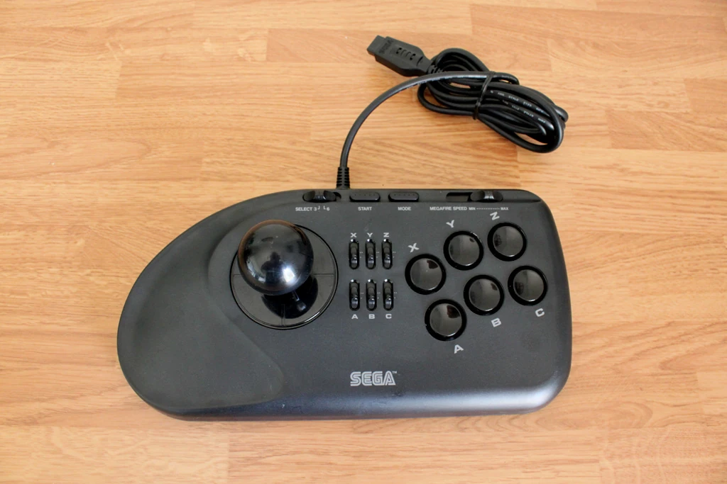Sega Genesis 6-Button Arcade Stick (Genesis) | Classic Game Room Wiki ...