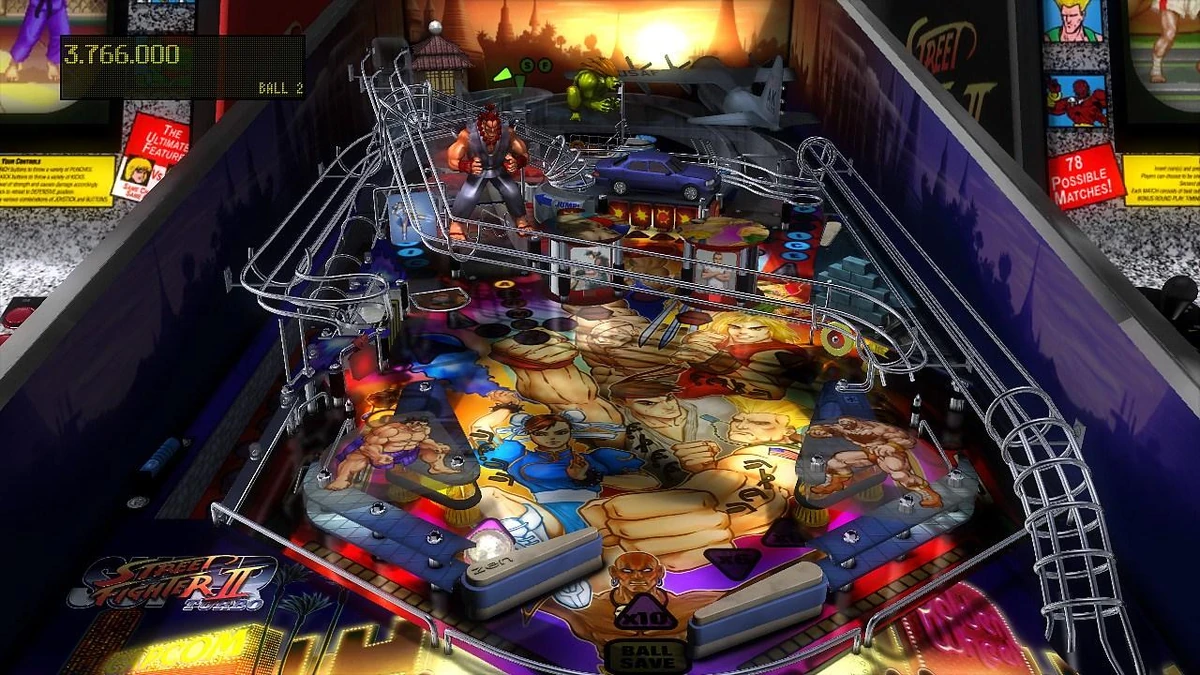 Zen Pinball Street Fighter II Pinball Tribute (PS3) | Classic Game Room ...