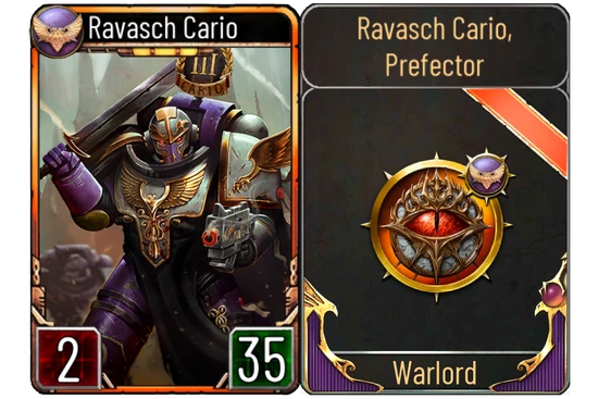 Ravasch Cario - Official Horus Heresy: Legions Wiki