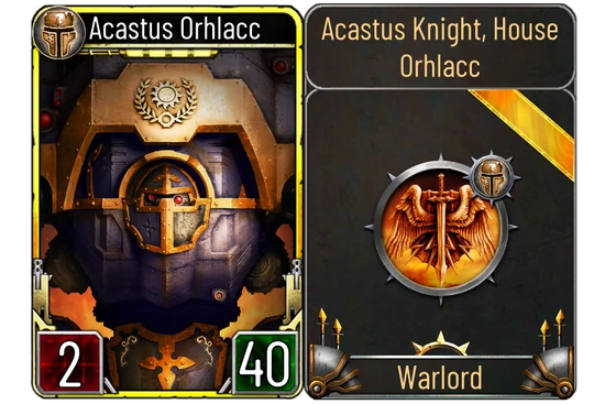 Acastus Knight (Legacy) - Official Horus Heresy: Legions Wiki