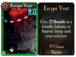 Escape Vent - Official Horus Heresy: Legions Wiki