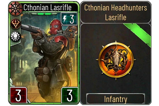 Cthonian Lasrifle - Official Horus Heresy: Legions Wiki