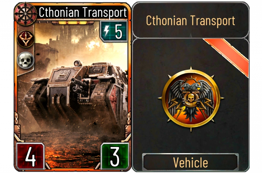Cthonian Transport - Official Horus Heresy: Legions Wiki