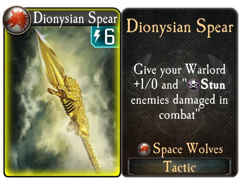 Dionysian Spear - Official Horus Heresy: Legions Wiki