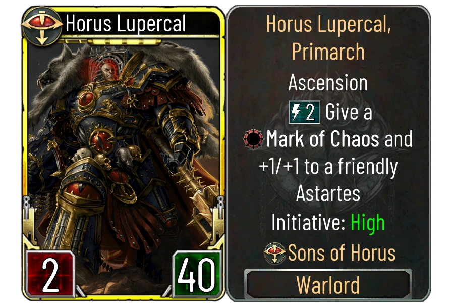 Horus Lupercal - Official Horus Heresy: Legions Wiki
