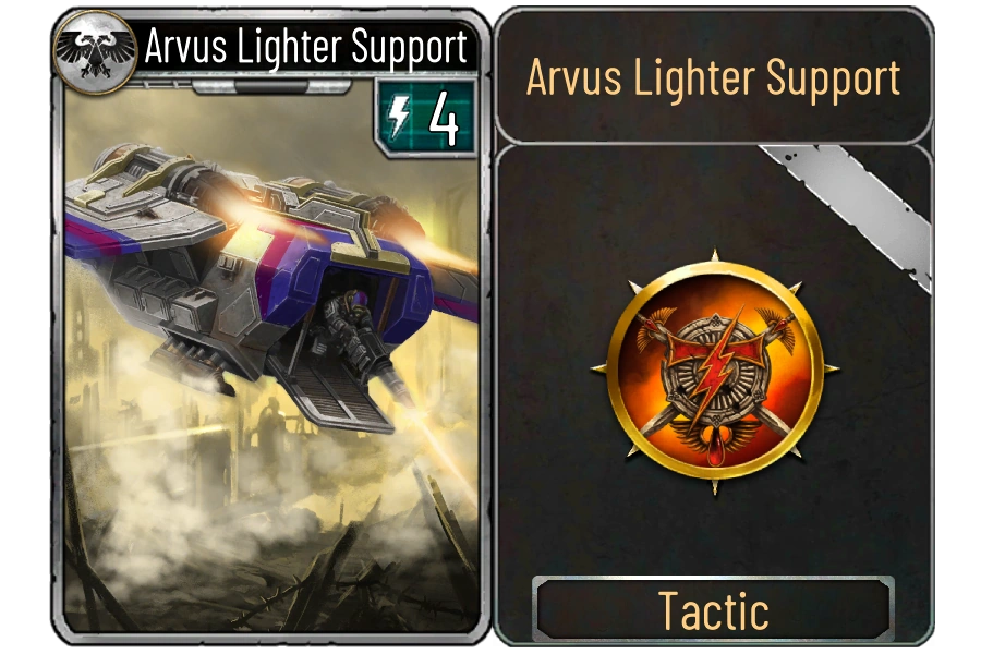 Arvus Lighter Support - Official Horus Heresy: Legions Wiki