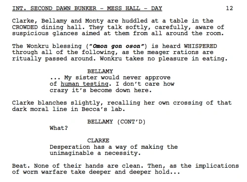 Acceptable Losses/Transcript | The 100 Wiki | Fandom