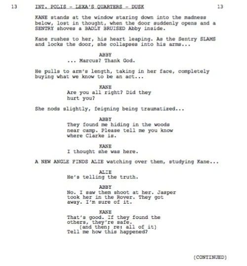 Join or Die/Transcript | The 100 Wiki | Fandom