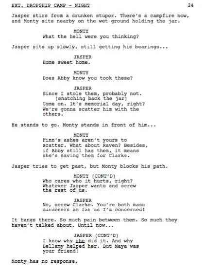 Watch the Thrones/Transcript | The 100 Wiki | Fandom