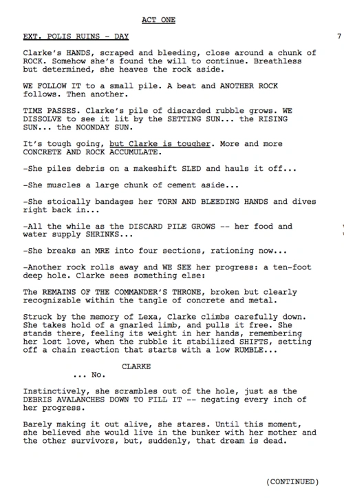 Eden/Transcript | The 100 Wiki | Fandom