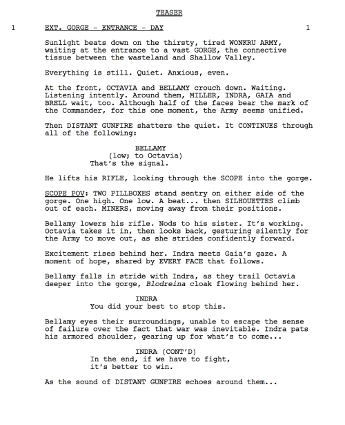 Damocles (Part 1)/Transcript | The 100 Wiki | Fandom