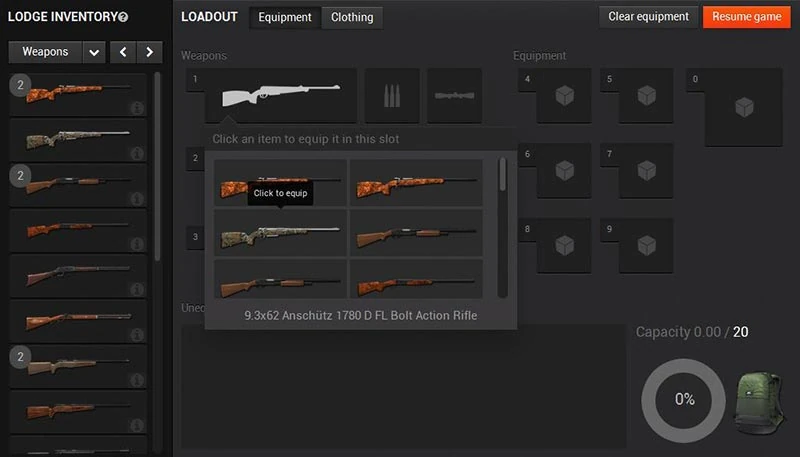 Inventory | The Hunter Wikia | Fandom