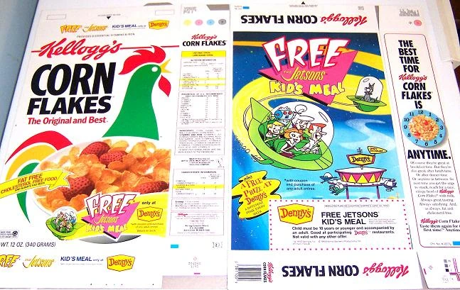 corn flakes box back