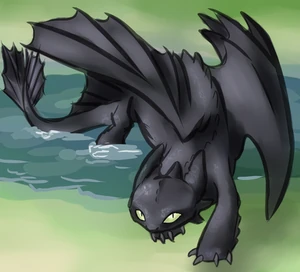 how to draw toothless night fury