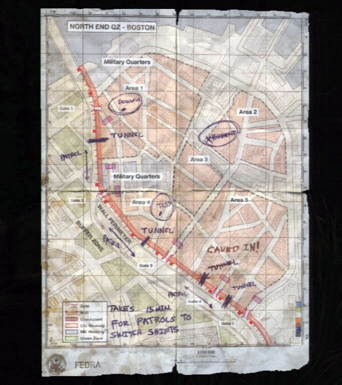 Boston Q.Z. map | The Last of Us Wiki | Fandom