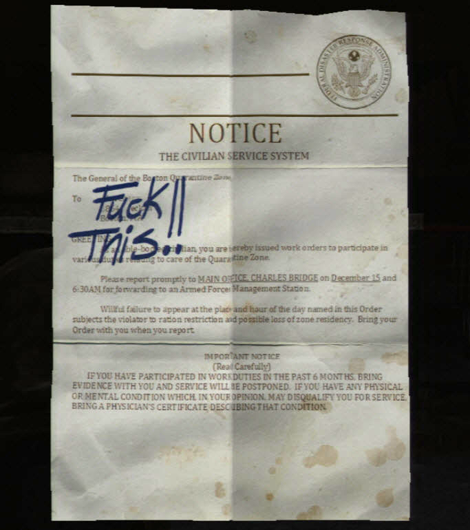 Drafting notice | The Last of Us Wiki | Fandom Drafting notice | The Last of Us Wiki | Fandom