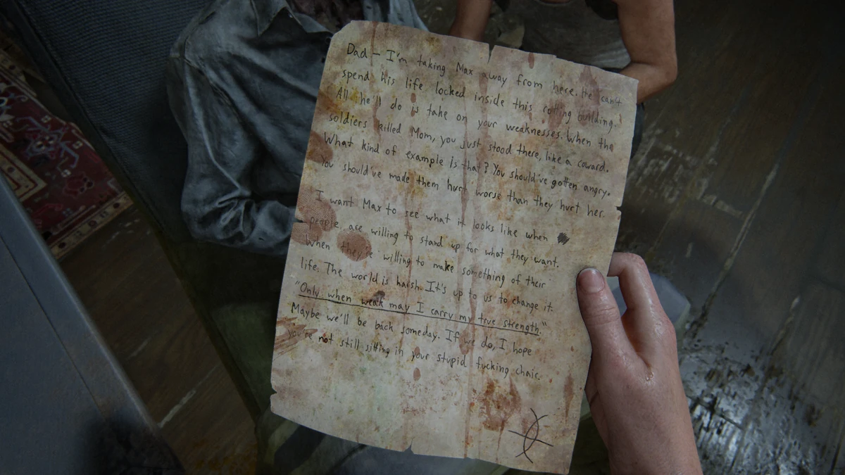 Note from Ricky | The Last of Us Wiki | Fandom