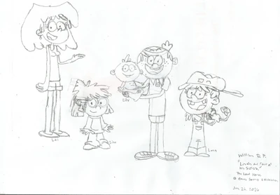 loud house characters coloring pages