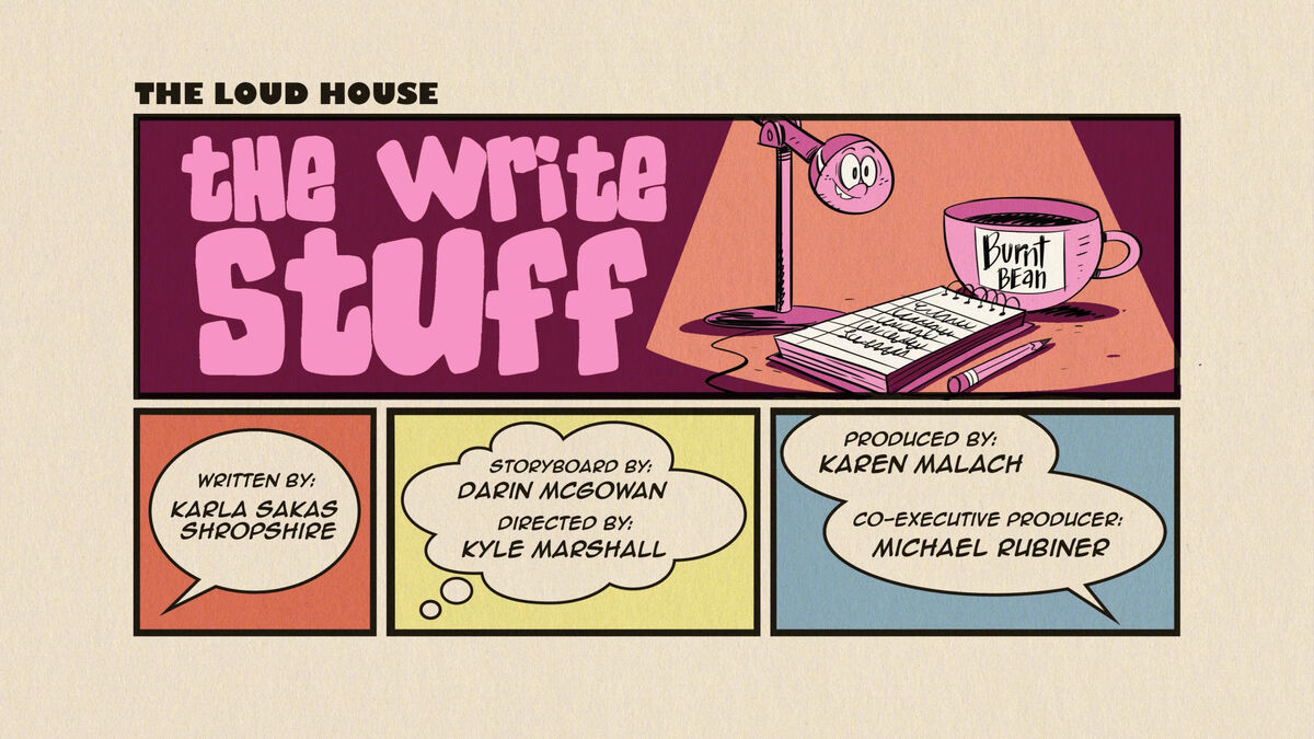The Write Stuff | The Loud House Encyclopedia | Fandom
