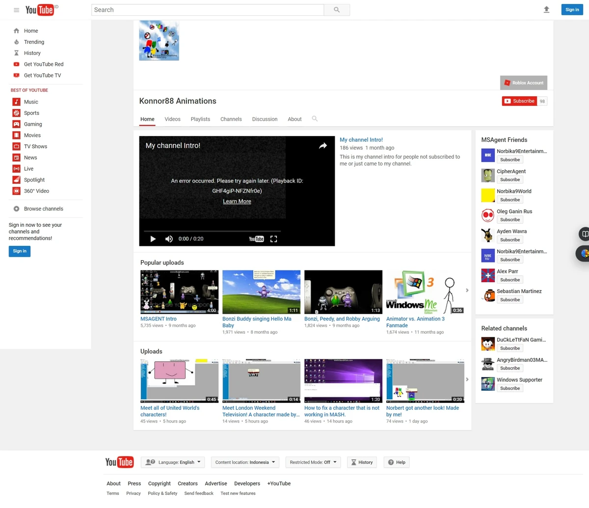 Youtube Channel Screenshots | The Microsoft Agent Archive Wiki | Fandom