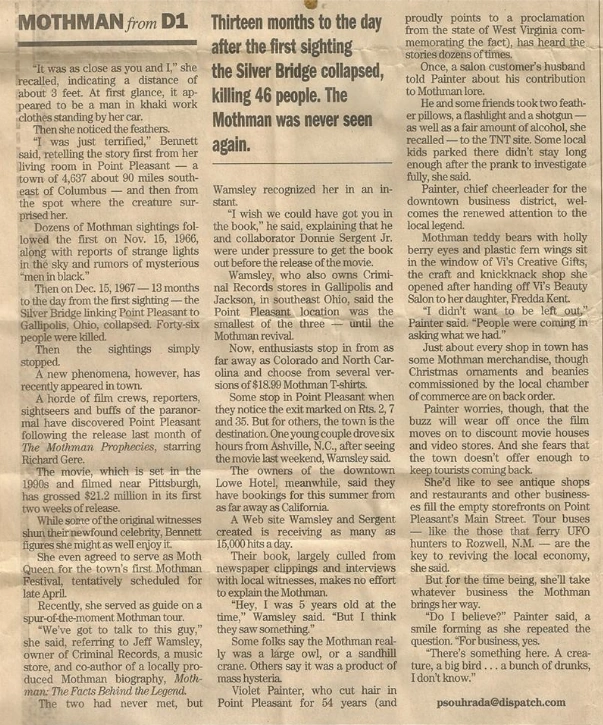Return of The Mothman | TheMothMan Wikia | Fandom