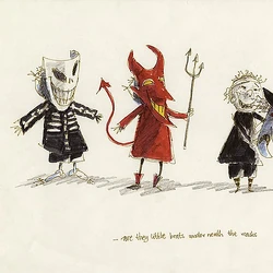 Tim Burton Concept Art Nightmare Before Christmas