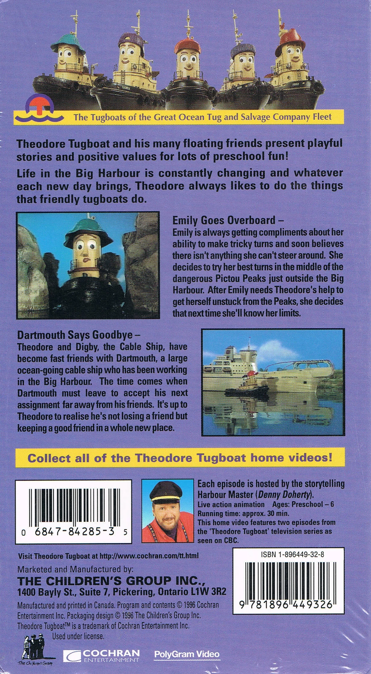 Emily Goes Overboard (VHS) | Theodore Tugboat Wiki | Fandom