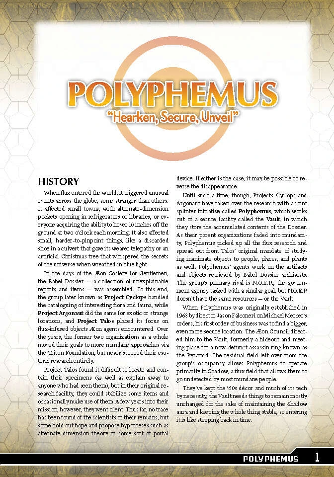 Storypath Tasty Bit: Polyphemus | The Onyx Path Wiki | Fandom