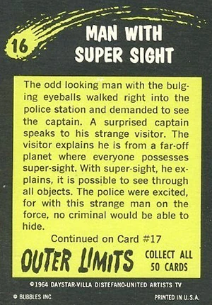 1964 Topps Monsters from Outer Limits Trading Cards | The Outer Limits ...
